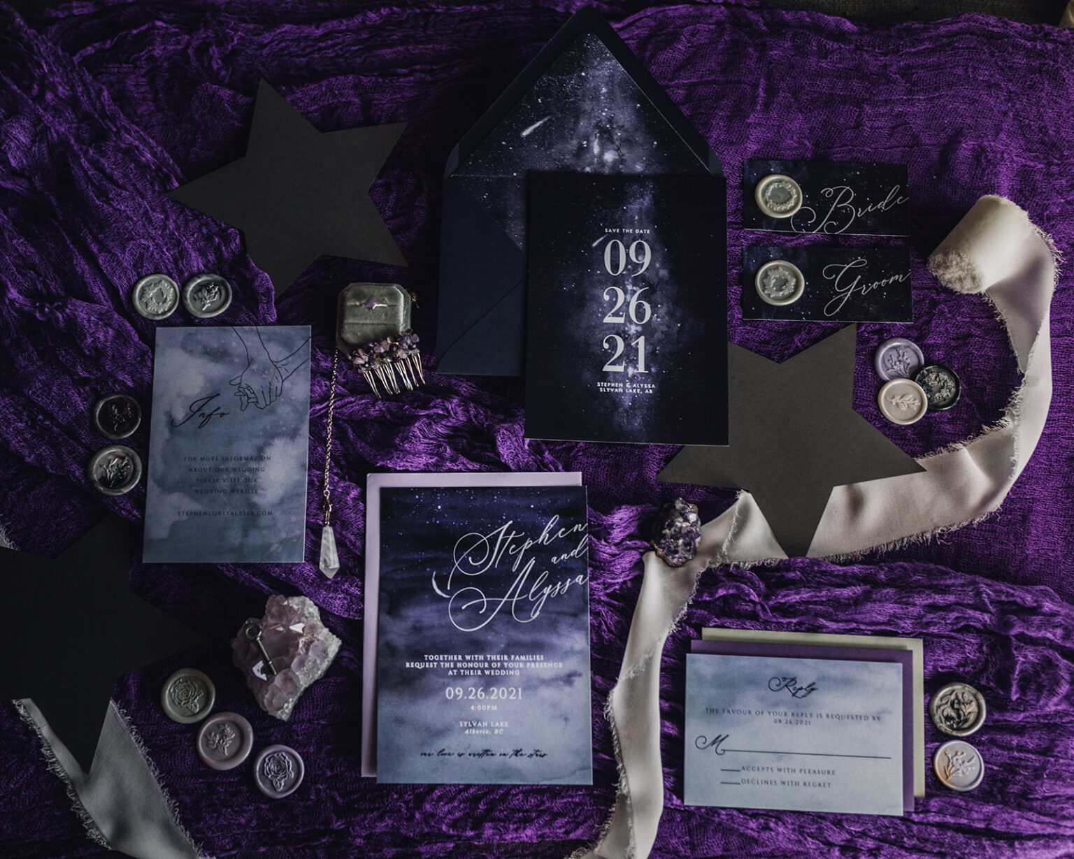 We Love This Dreamy Amethyst Inspired Elopement - Confetti Magazine